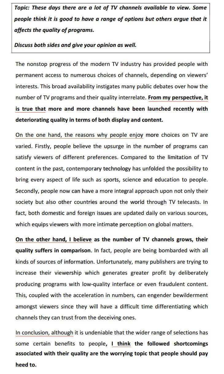 Types of essay in IELTS writing task 2