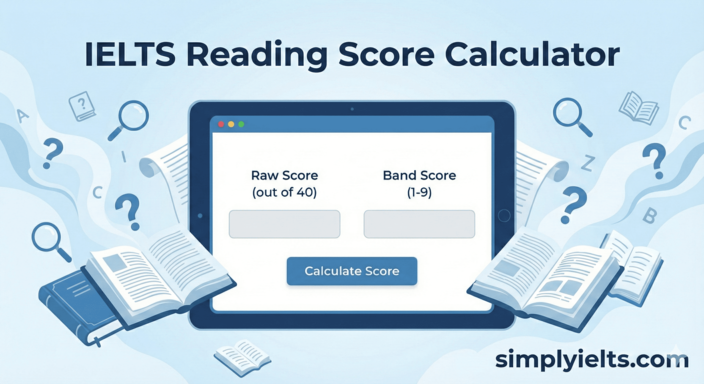 Free IELTS Reading Score Calculator